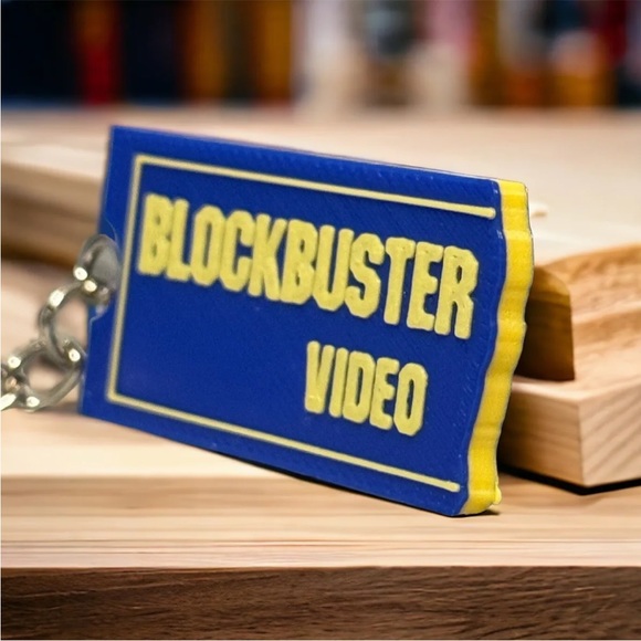 Hand Crafted | Other | Blockbuster Nostalgia Alert 3d Printed Keychain ...